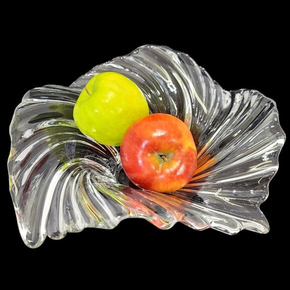Mikasa | Accents | Mikasa Belle Epoque 2 Crystal Glass Swirl Bowl Dish ...
